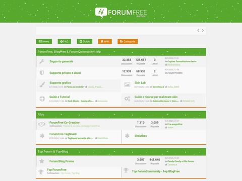Supporto ForumFree, BlogFree & ForumCommunity